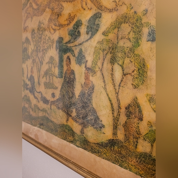 Source Unknown | Art | Rare Antique Scroll Art Chinese Stone Rub Art On ...